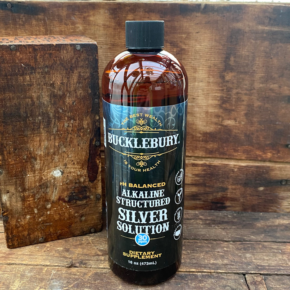 Silver Solution - PH Balanced Alkaline Structured - 30ppm - by Buckleb ...